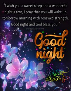 Good Night Images with Blessings and Quotes