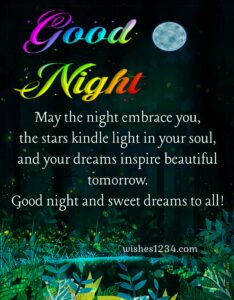 Good Night Images with Blessings and Quotes