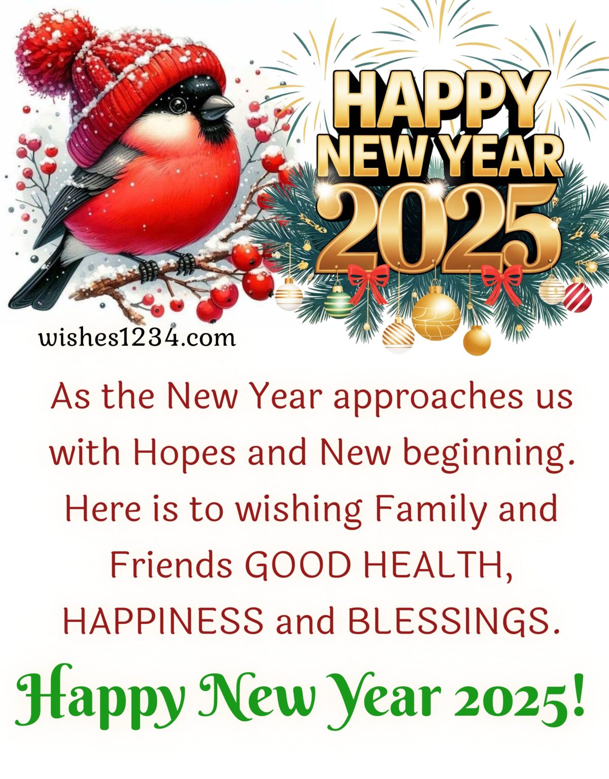 Happy New Year 2025 Wishes, Blessings, Messages, and Images