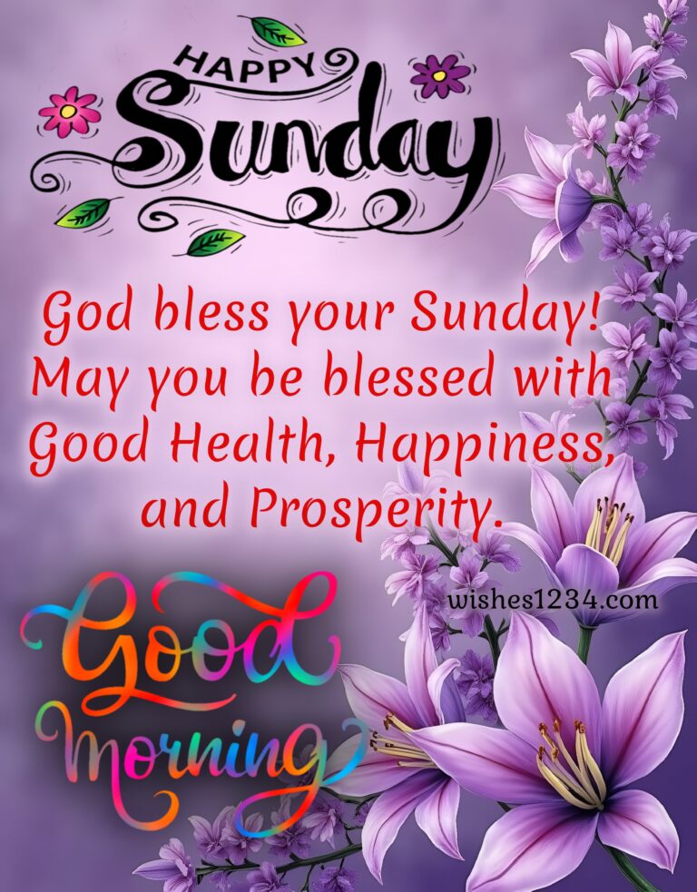 Beautiful Happy Sunday Images with Blessings and Wishes