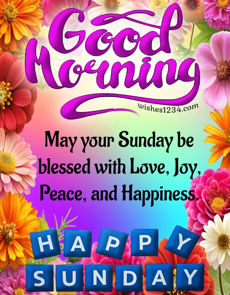 Beautiful Happy Sunday Images with Blessings and Wishes