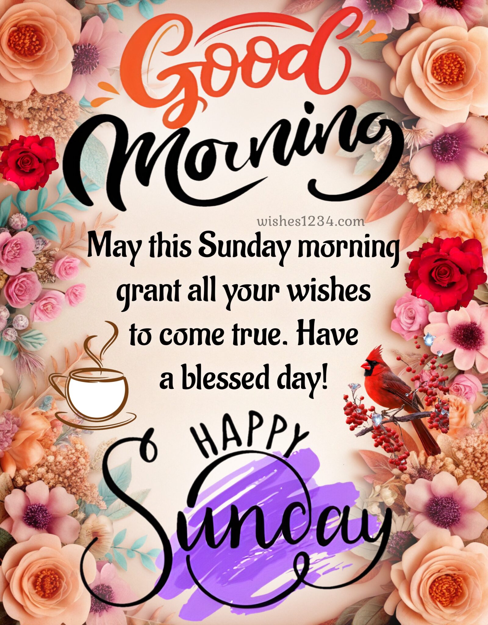 Beautiful Happy Sunday Images with Blessings and Wishes