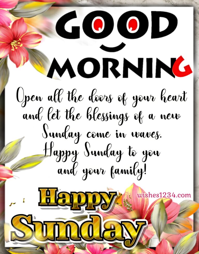 Beautiful Happy Sunday Images with Blessings and Wishes