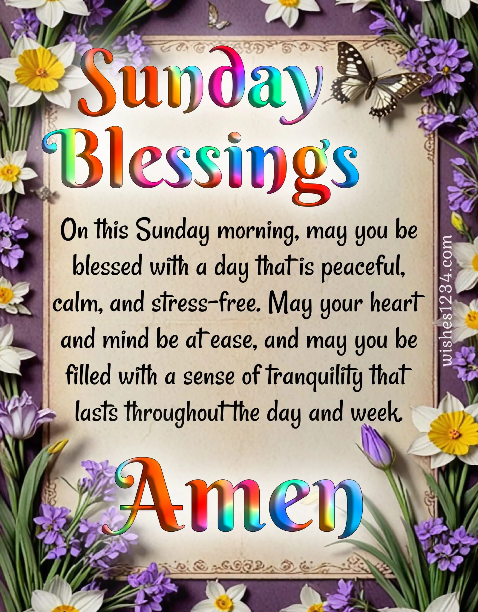 Beautiful Happy Sunday Images with Blessings and Wishes
