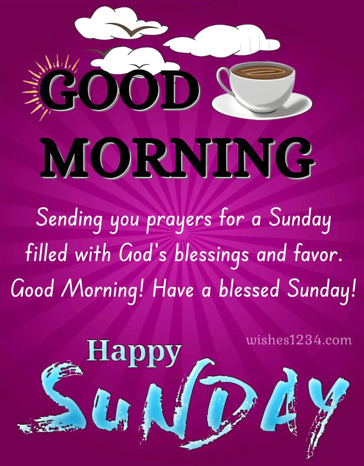 Beautiful Happy Sunday Images with Blessings and Wishes