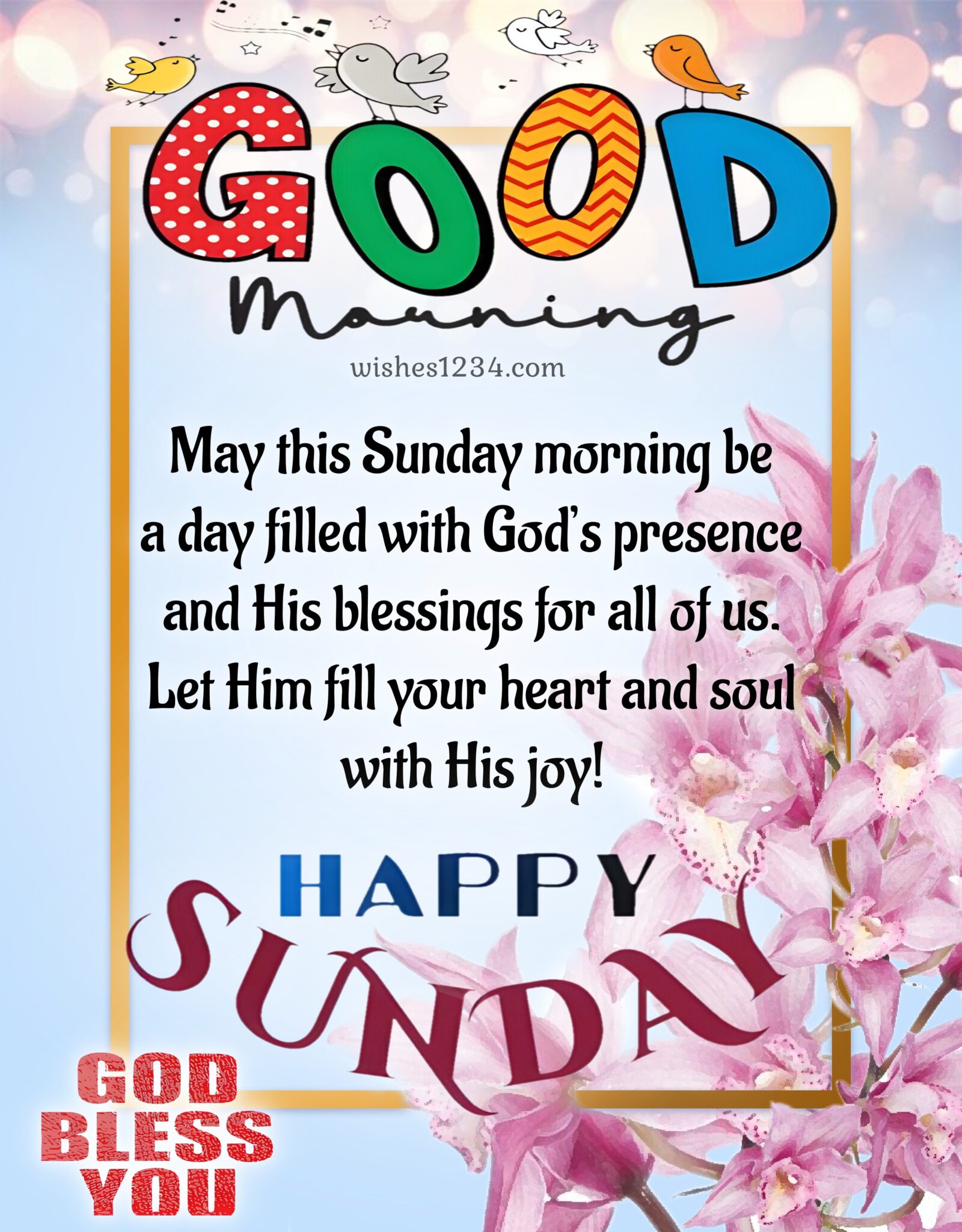 Beautiful Happy Sunday Images with Blessings and Wishes