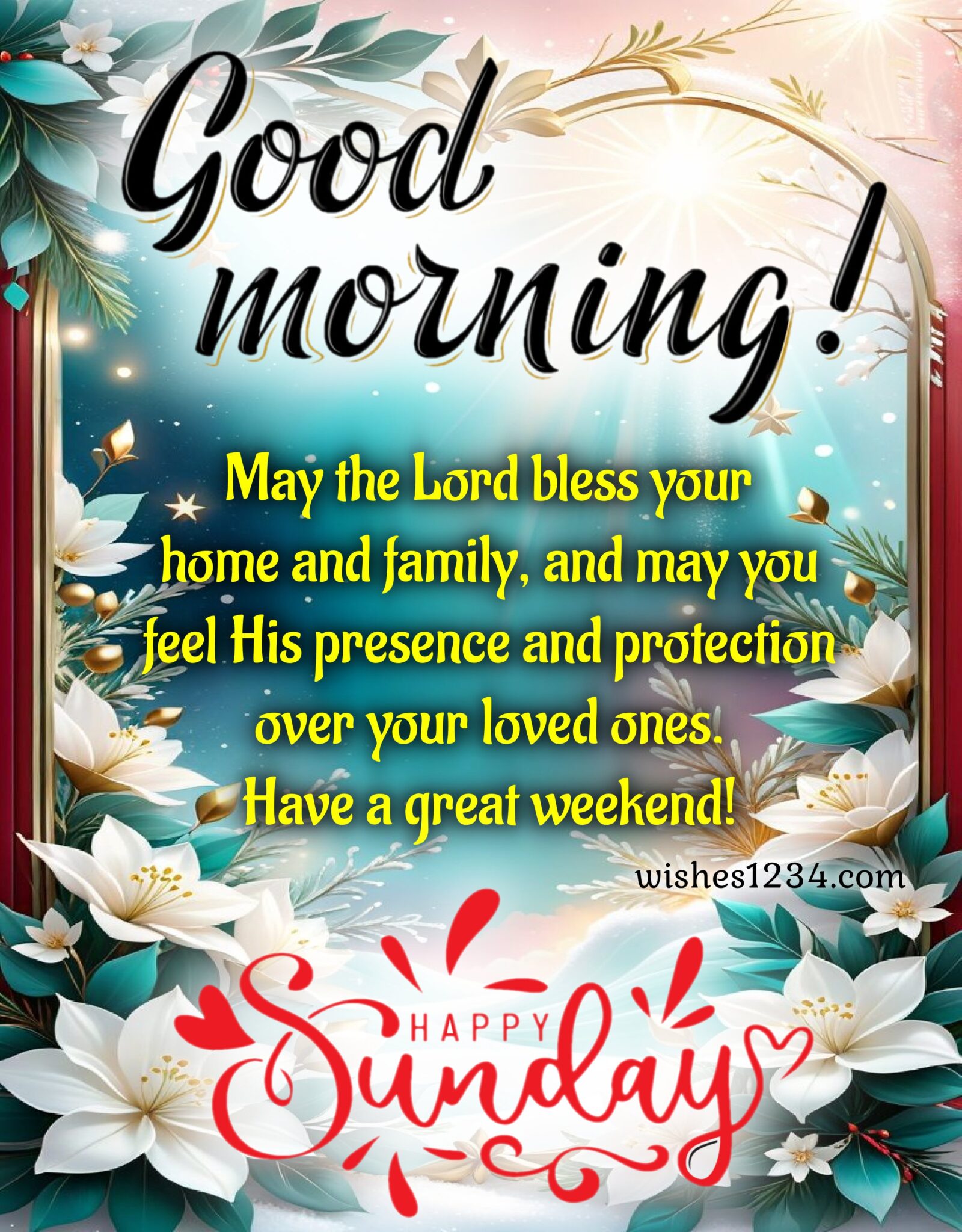 Beautiful Happy Sunday Images with Blessings and Wishes
