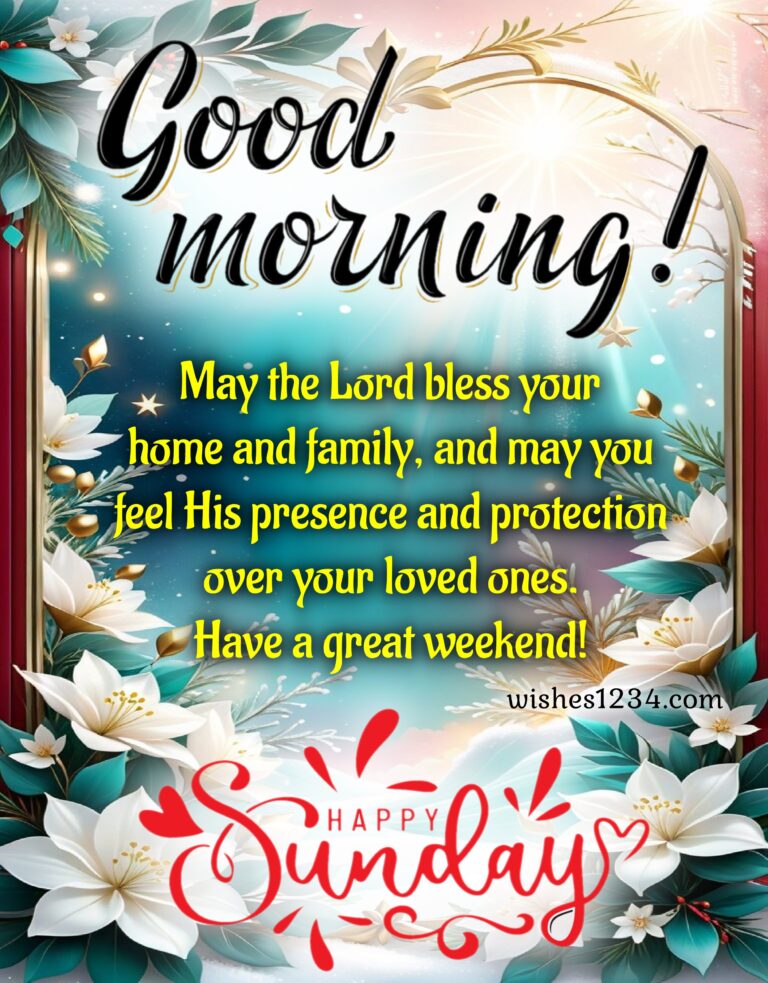 Beautiful Happy Sunday Images with Blessings and Wishes