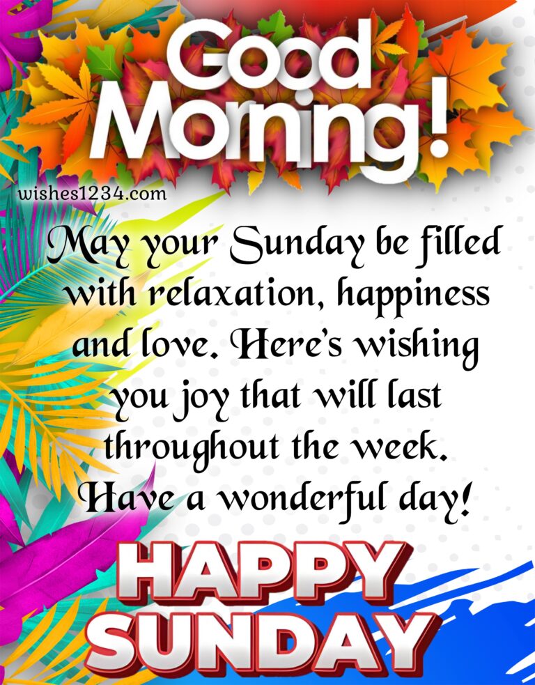 Beautiful Happy Sunday Images with Blessings and Wishes