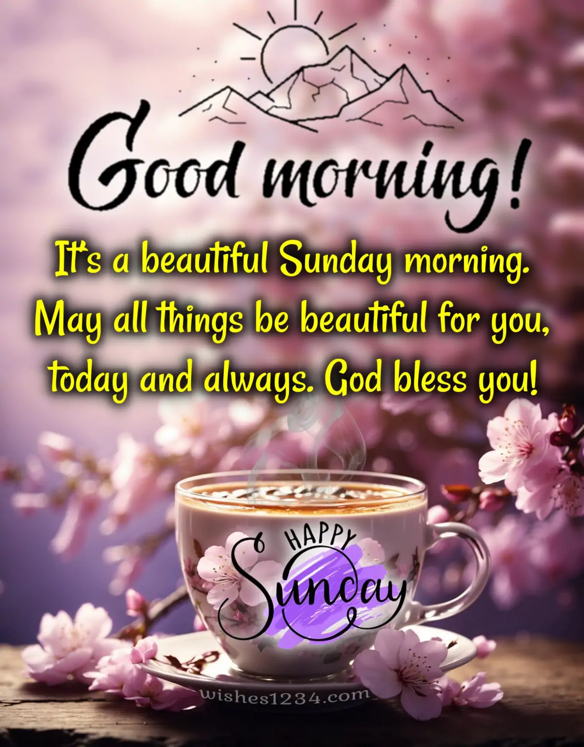 Beautiful Happy Sunday Images with Blessings and Wishes