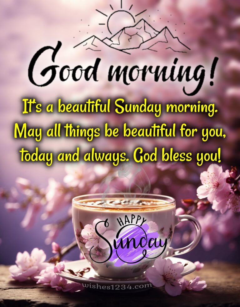 Beautiful Happy Sunday Images with Blessings and Wishes