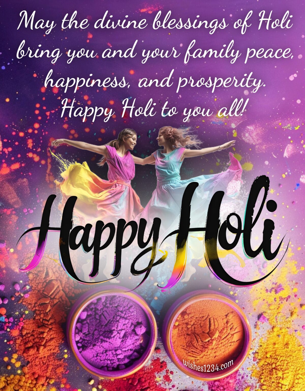 Happy Holi 2025 Images with Wishes and Quotes