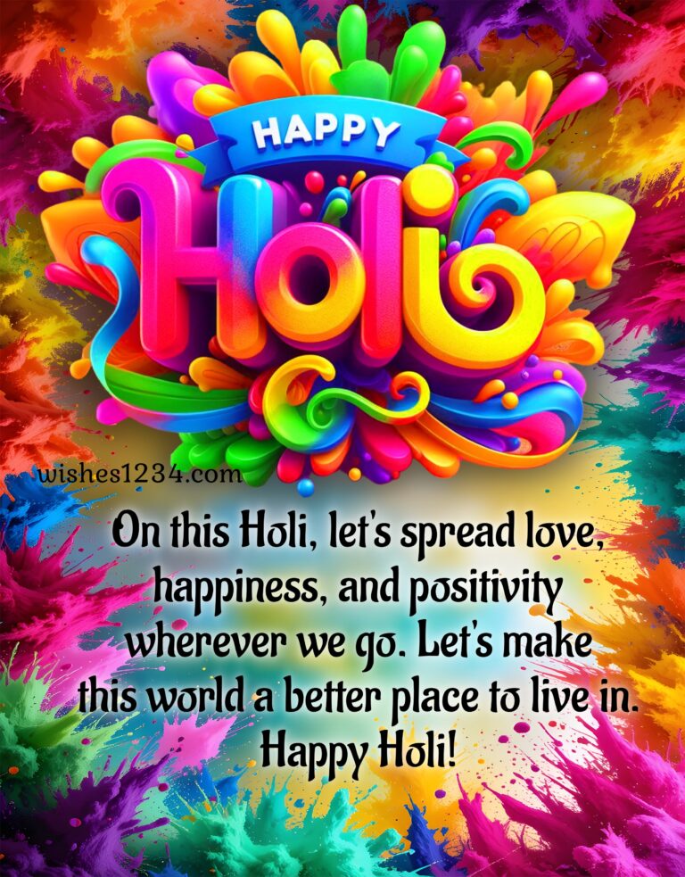 Happy Holi 2025 Images with Wishes and Quotes