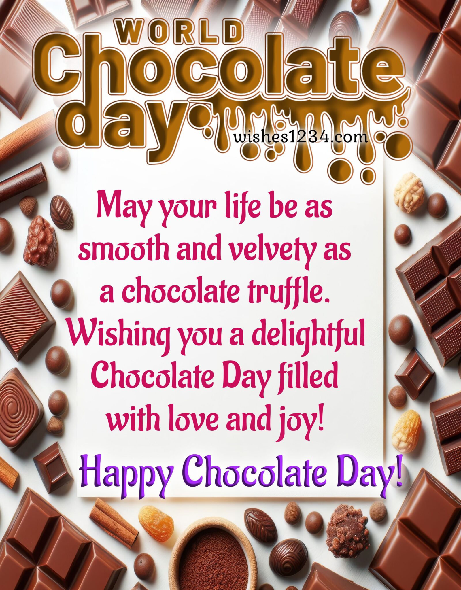 Happy Chocolate Day 2025: 50+ Wishes, Greetings, Quotes, and Messages ...