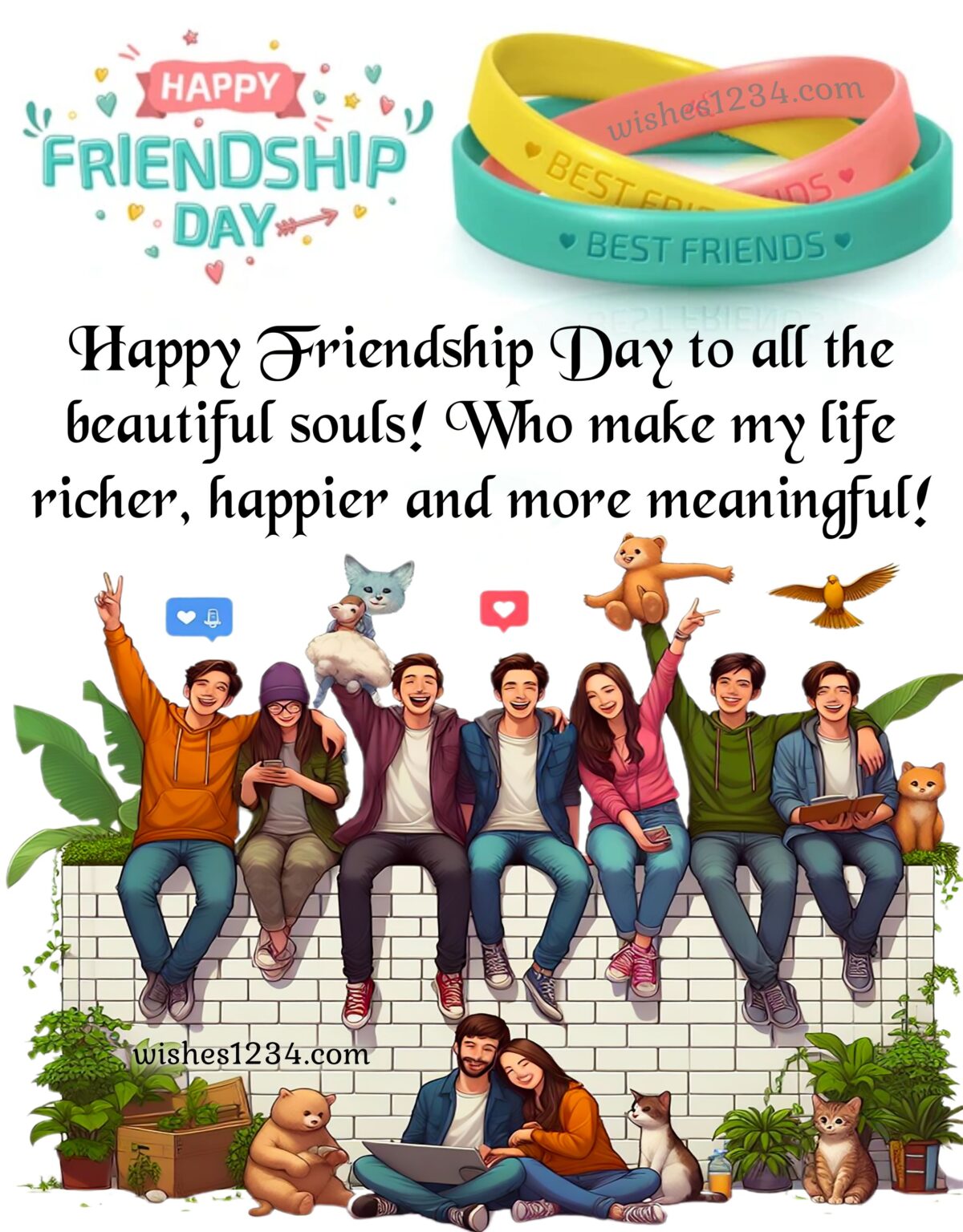 Happy Friendship Day 2025: 50+ Wishes, Quotes, Greetings, and Messages ...