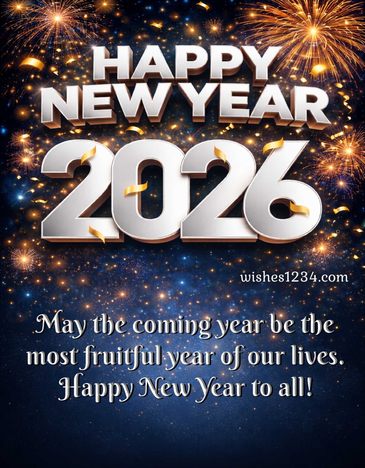 Happy New Year 2026 Wishes, Greetings, Blessings & Quotes with Images