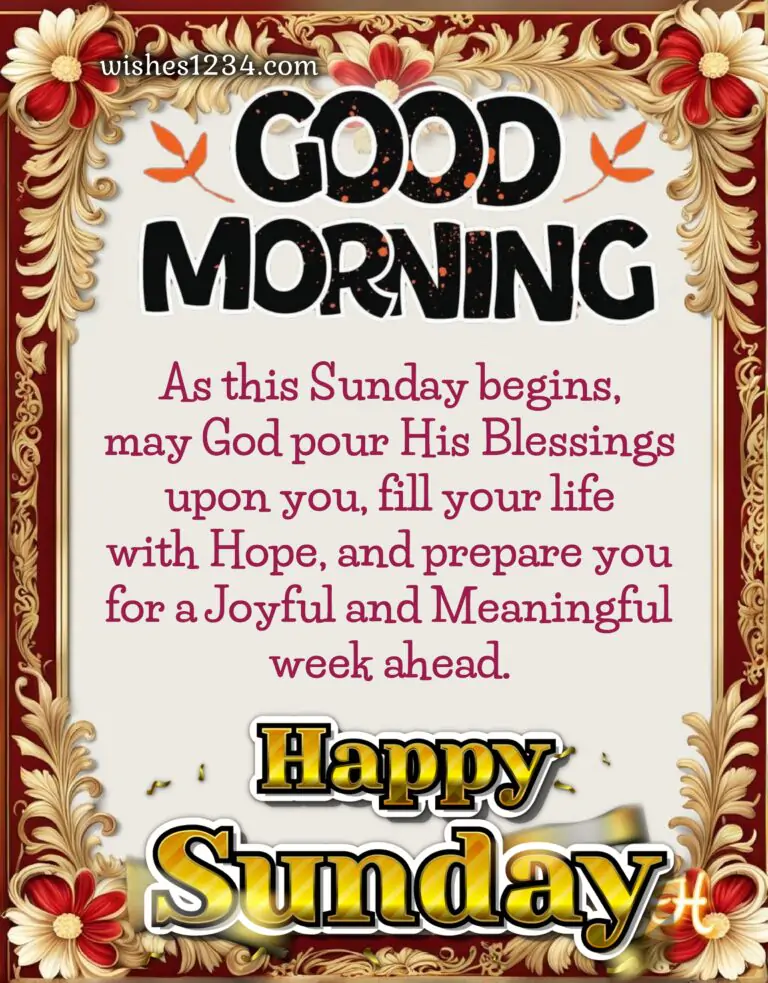 Happy Sunday Blessings, Wishes, Quotes, short Prayers for Friends ...