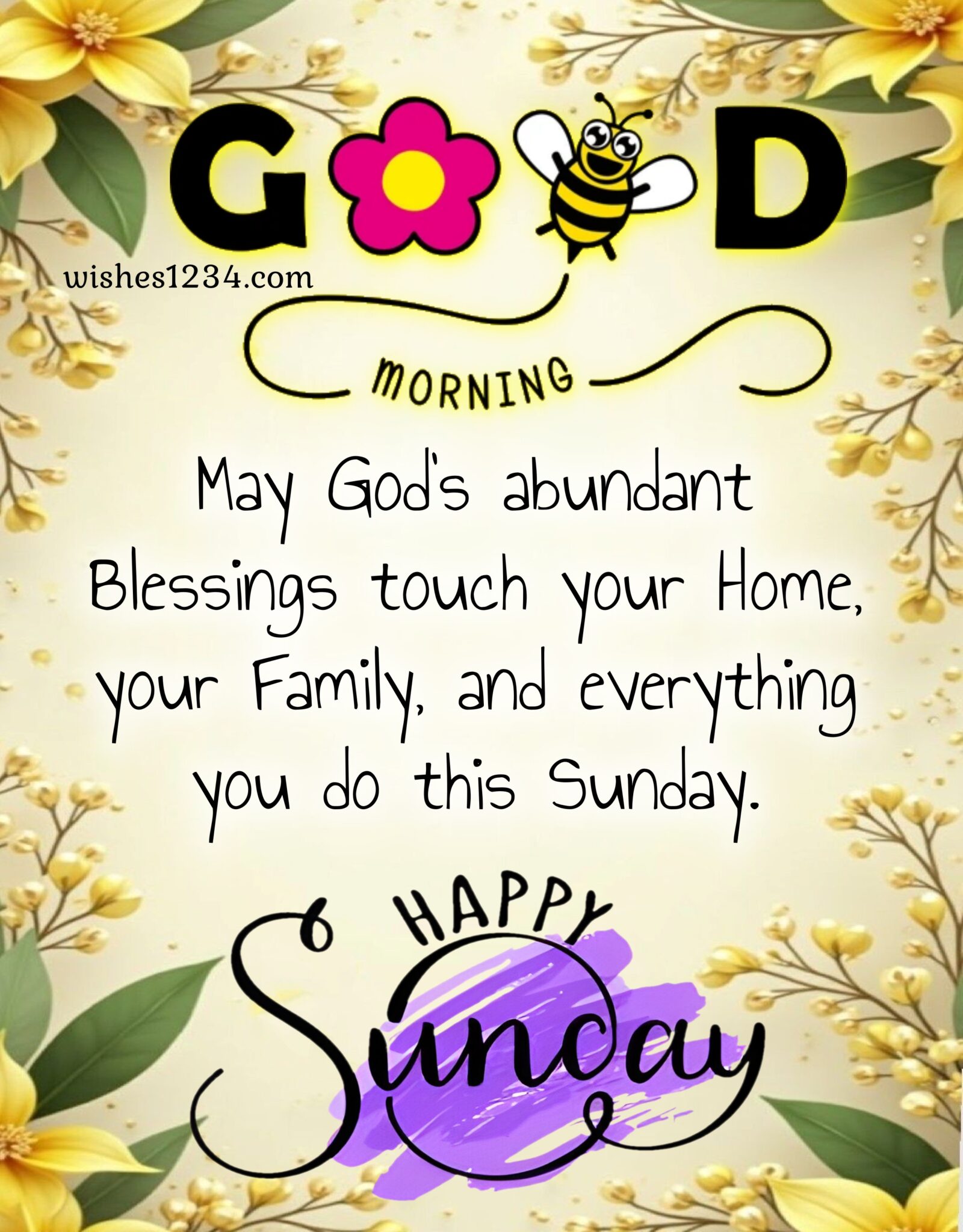 Happy Sunday Blessings, Wishes, Quotes, short Prayers for Friends ...