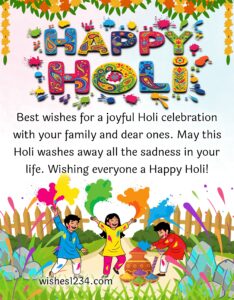 Happy Holi: Beautiful Images with Heartfelt Quotes & Colorful Wishes